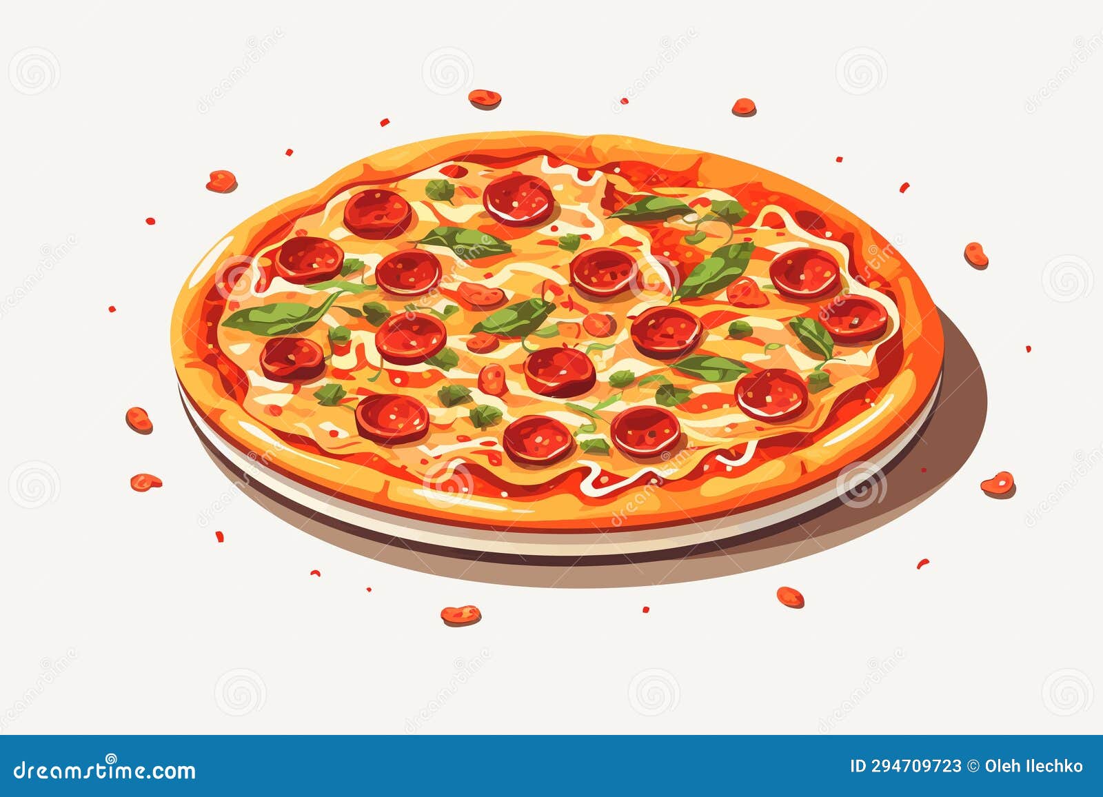 Pizza Vector Flat Minimalistic Asset Isolated Vector Style Illustration ...
