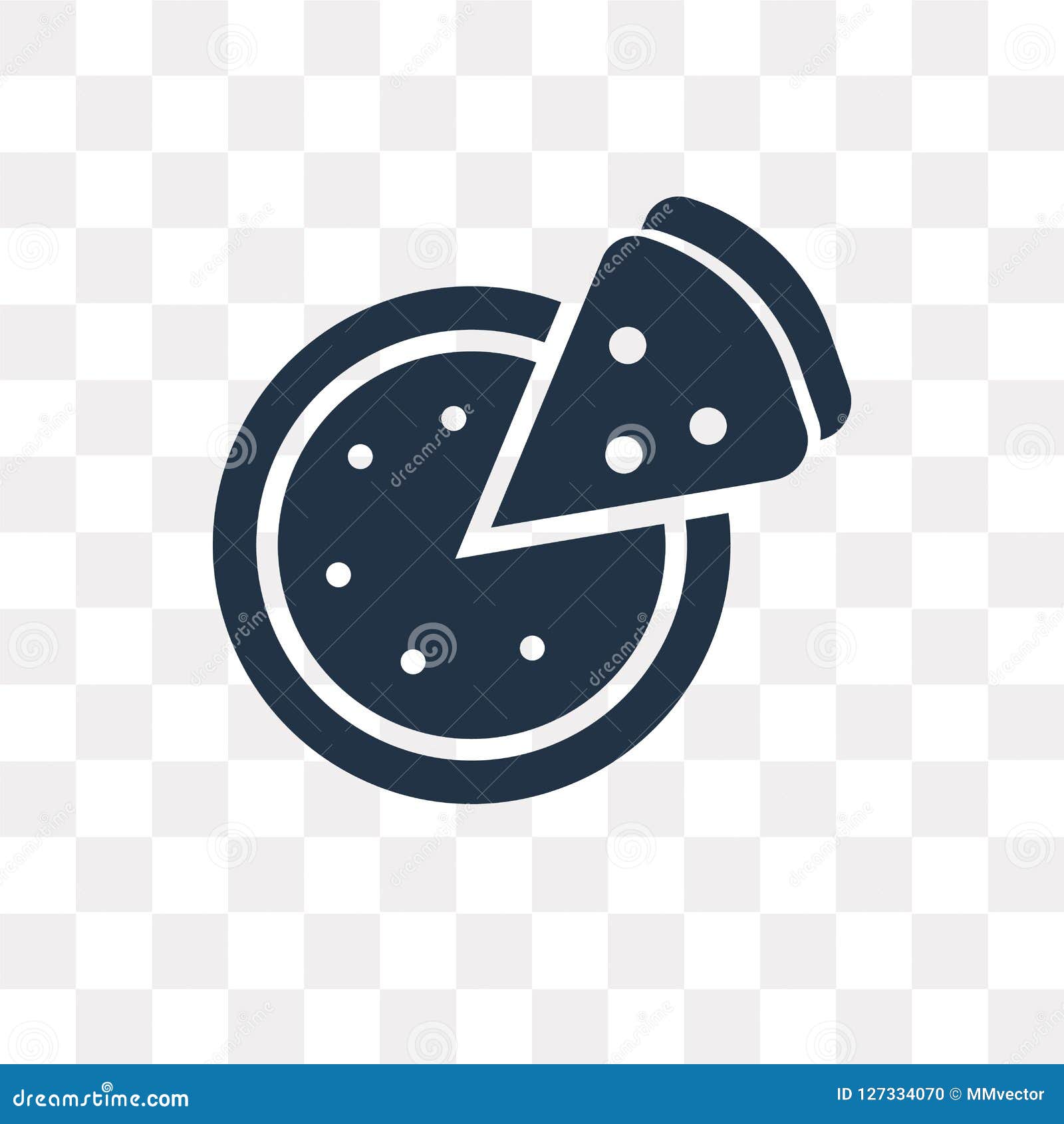 Pizza Vector Icon Isolated on Transparent Background, Pizza Tra Stock ...