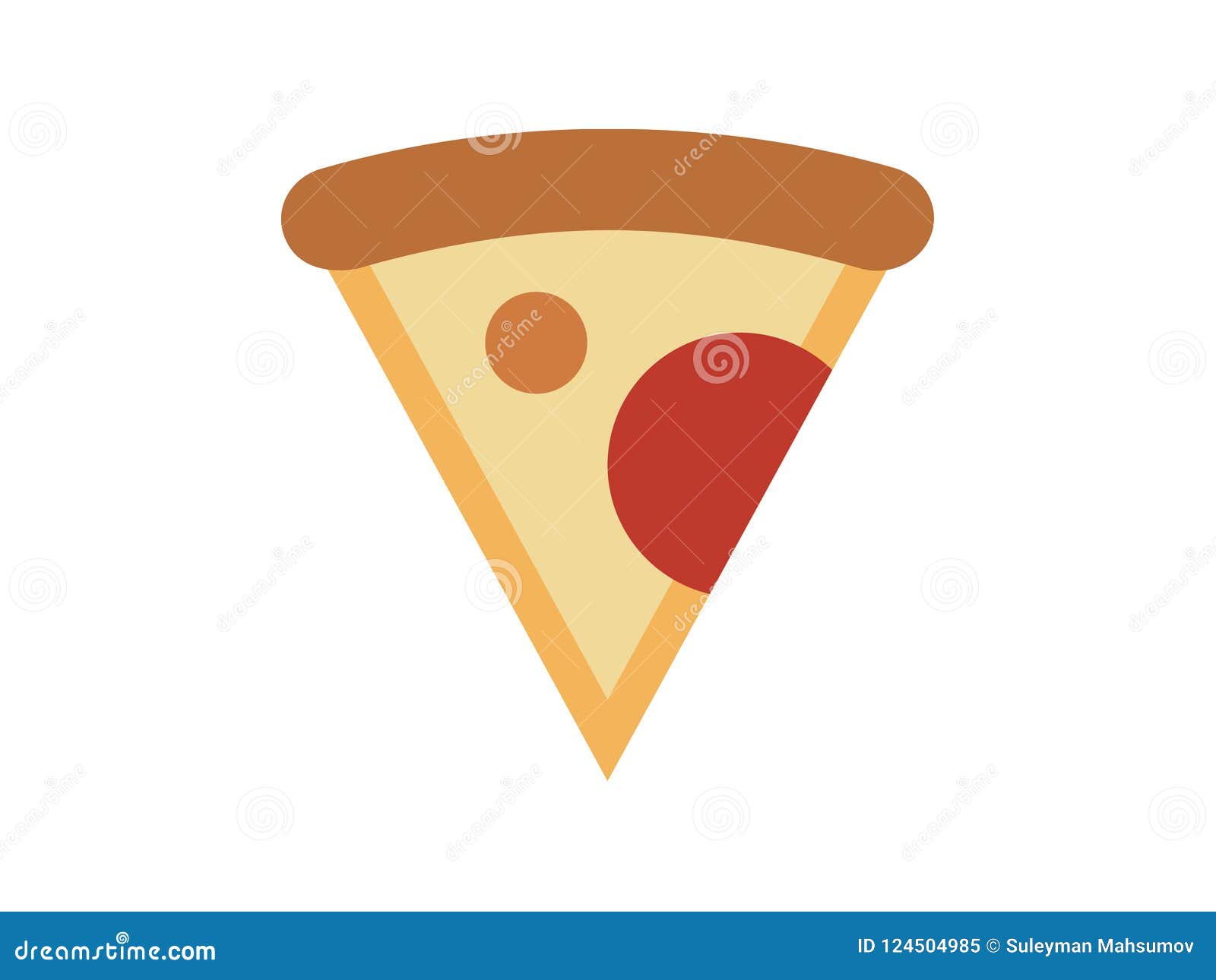 Pizza Vector Icon Sign Symbol Stock Vector - Illustration of delivery ...