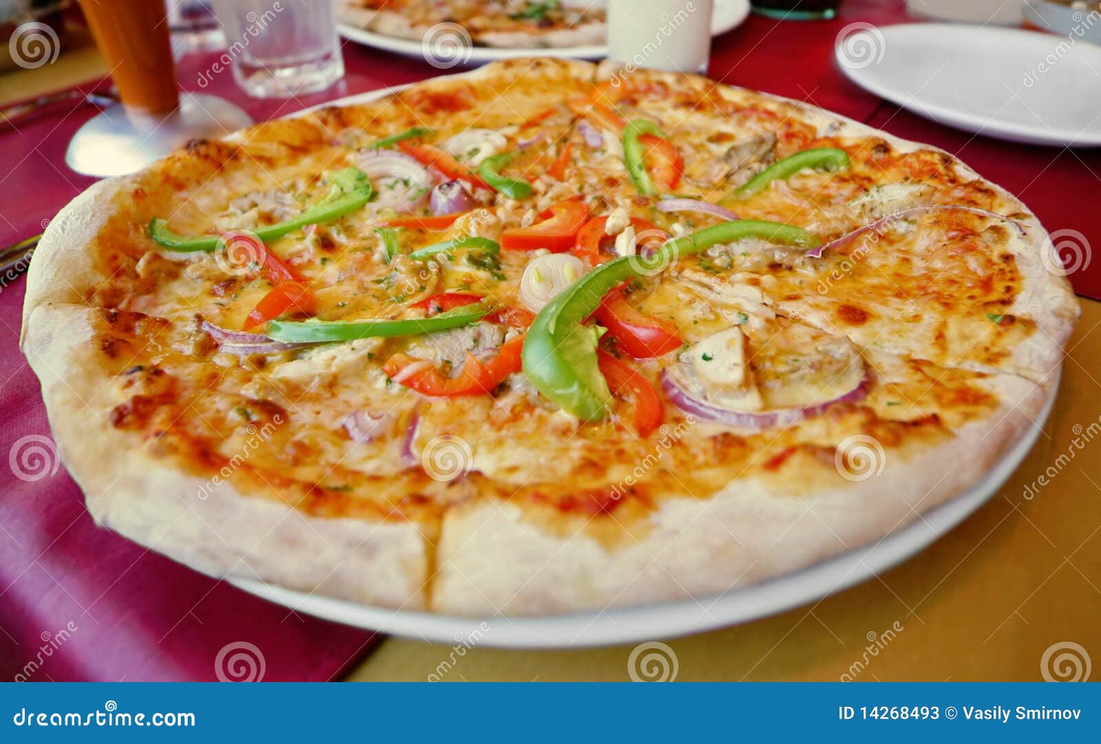 Pizza vegetable stock image. Image of sauces, pastry - 14268493