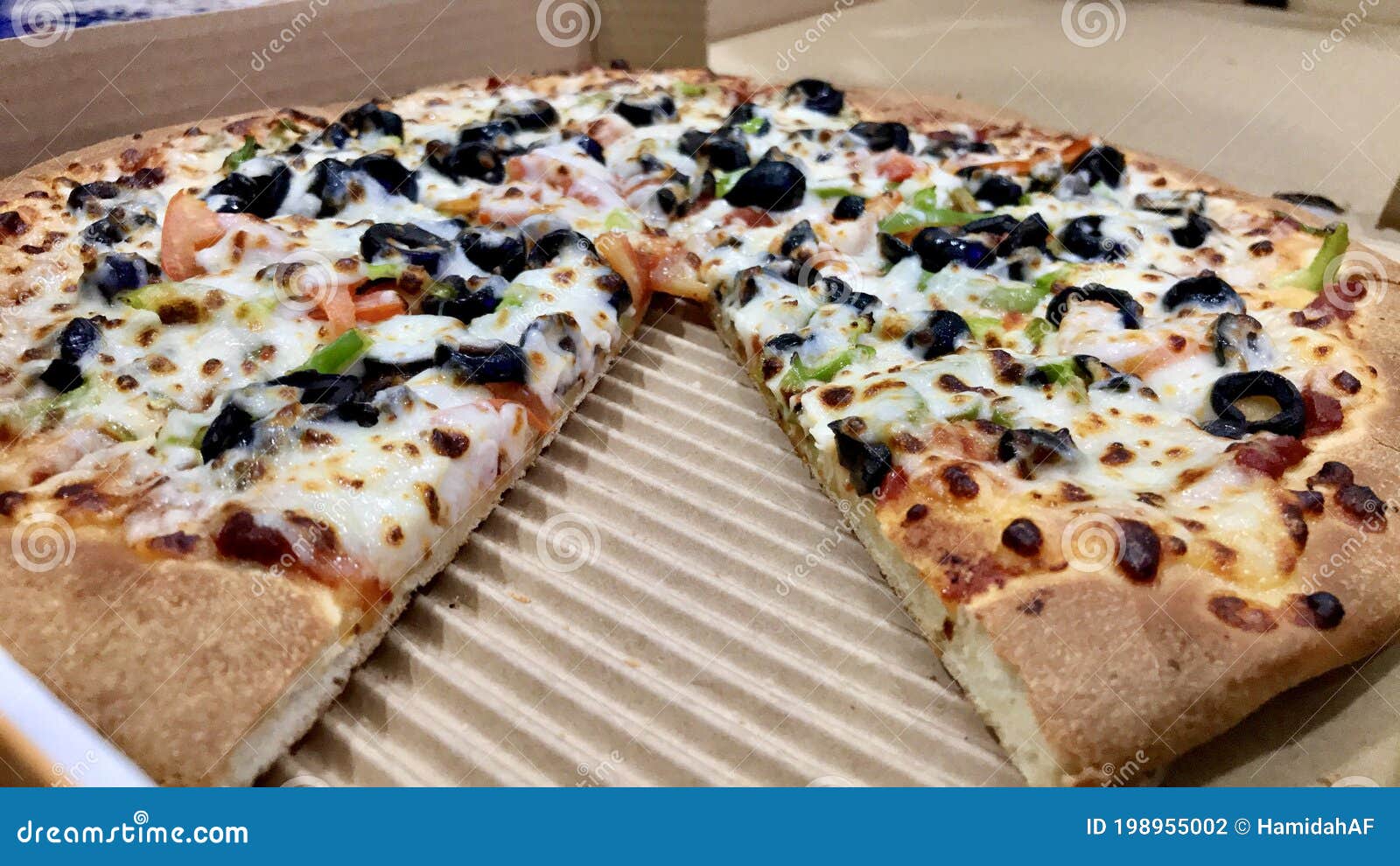 Pizza with vegetables stock photo. Image of pizza, fashion - 198955002