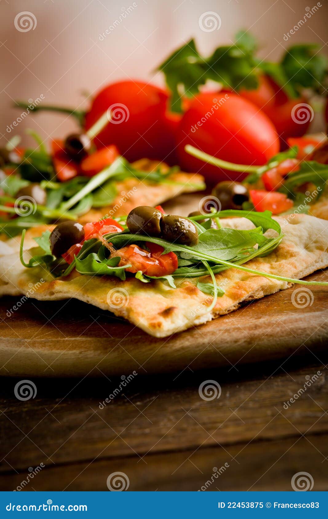 Pizza vegetariana imagen de archivo. Imagen de narcotize - 22453875