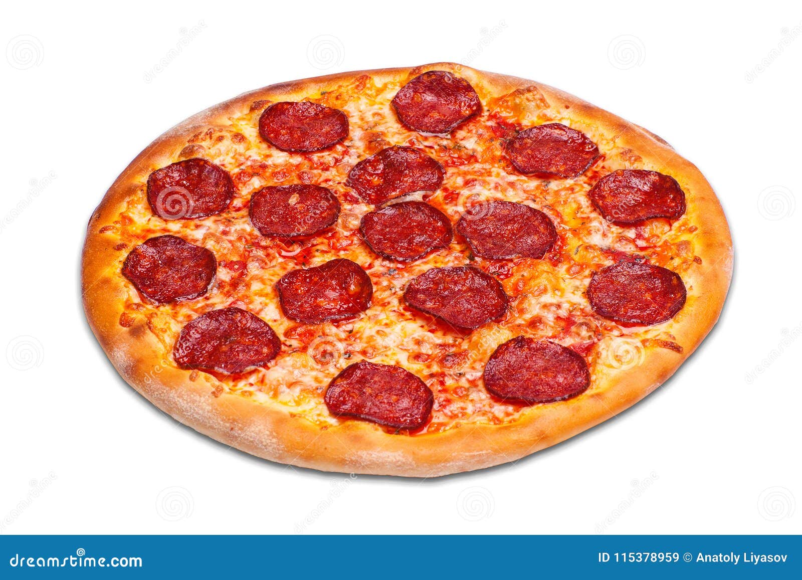 Pizza. View from above stock image. Image of baked, round - 115378959