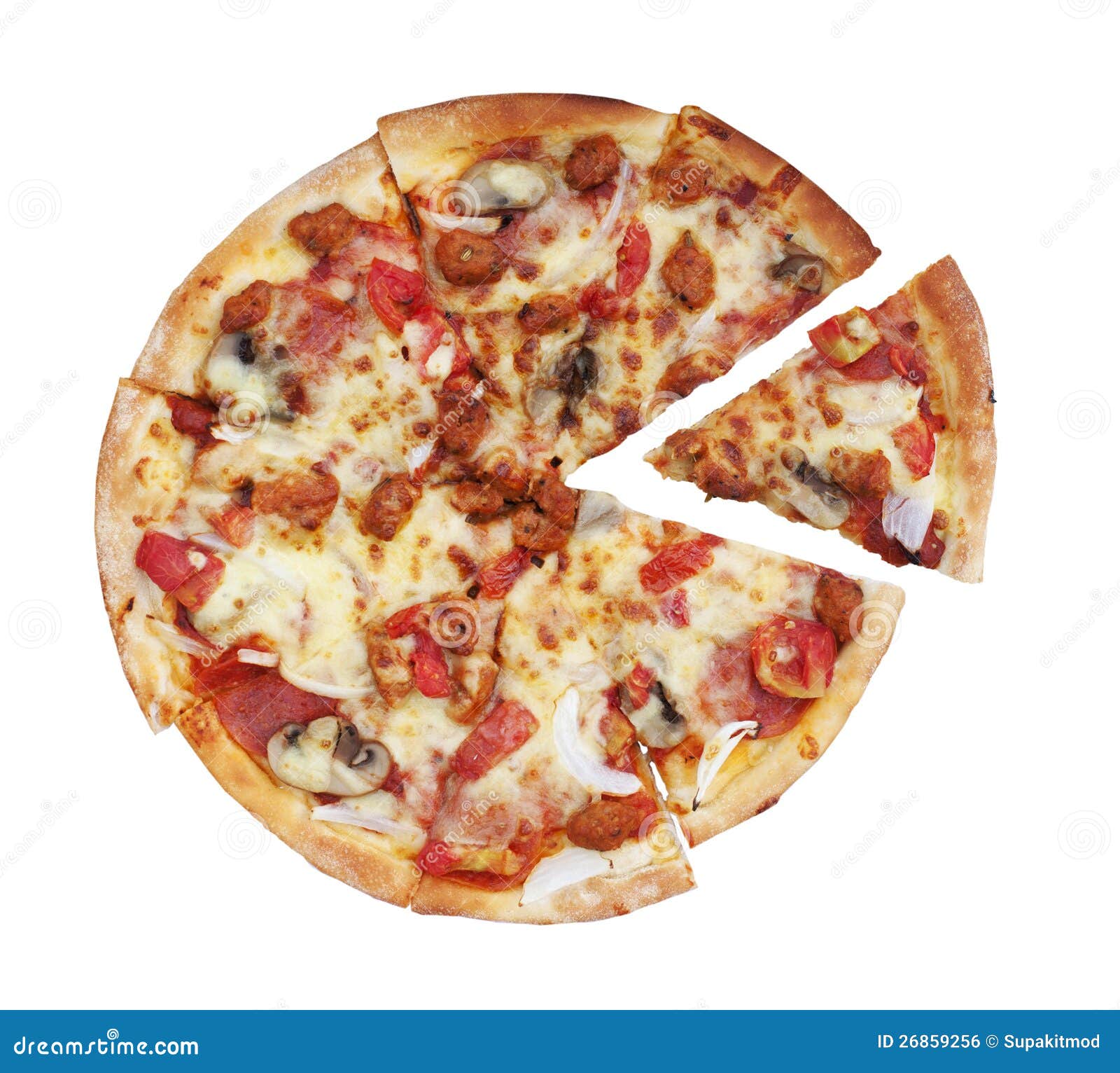 Pizza with White Background Stock Photo - Image of white, food: 26859256