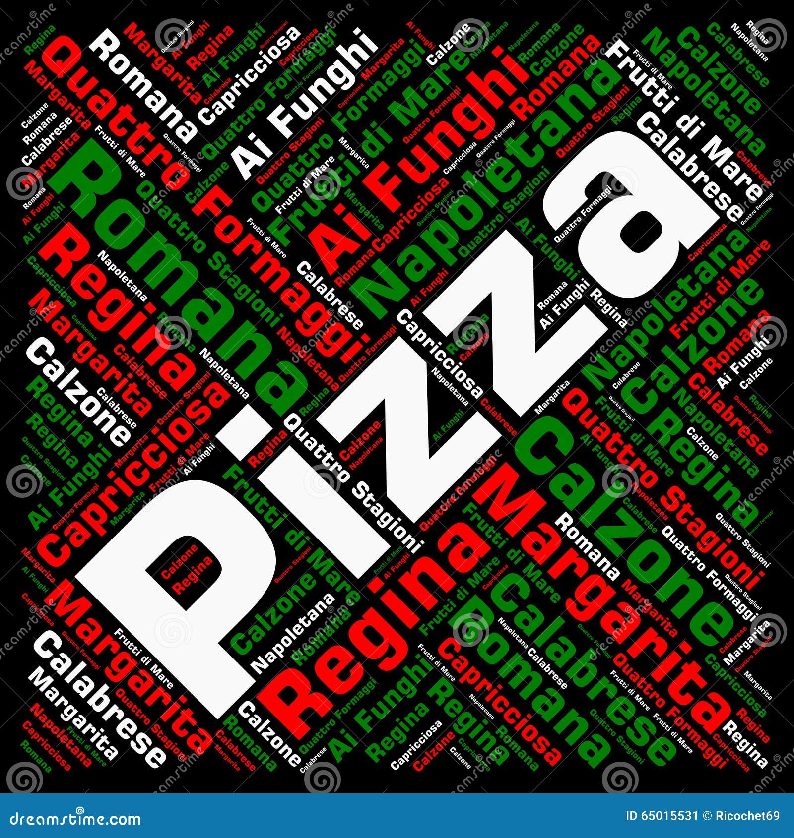 Pizza word cloud concept stock illustration. Illustration of design ...