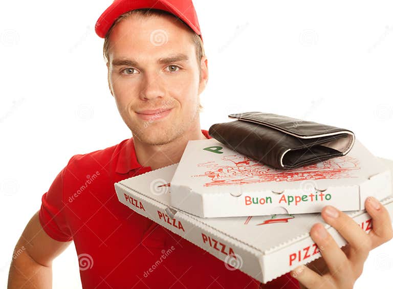 Pizzaservice stock image. Image of deliver, restaurant - 20565761