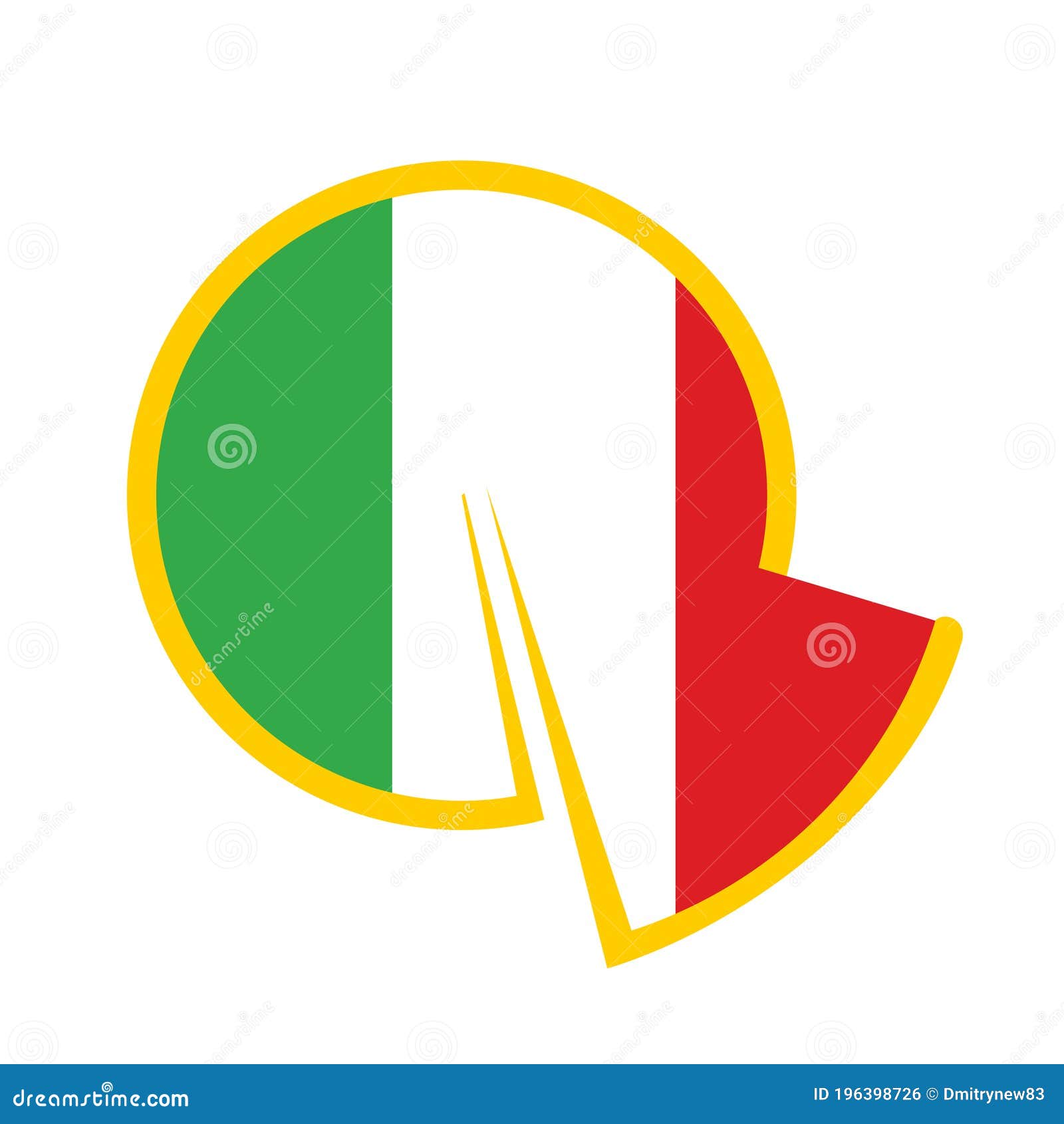 Pizzeria Logo Template or Icon with Pizza Slice Stock Vector ...