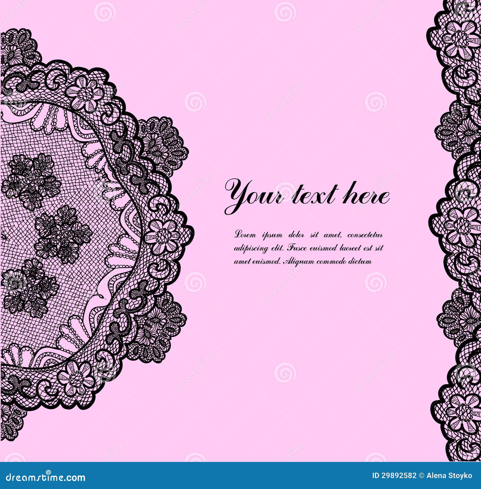 Fondo del pizzo illustrazione vettoriale. Illustrazione di fiore - 29892582