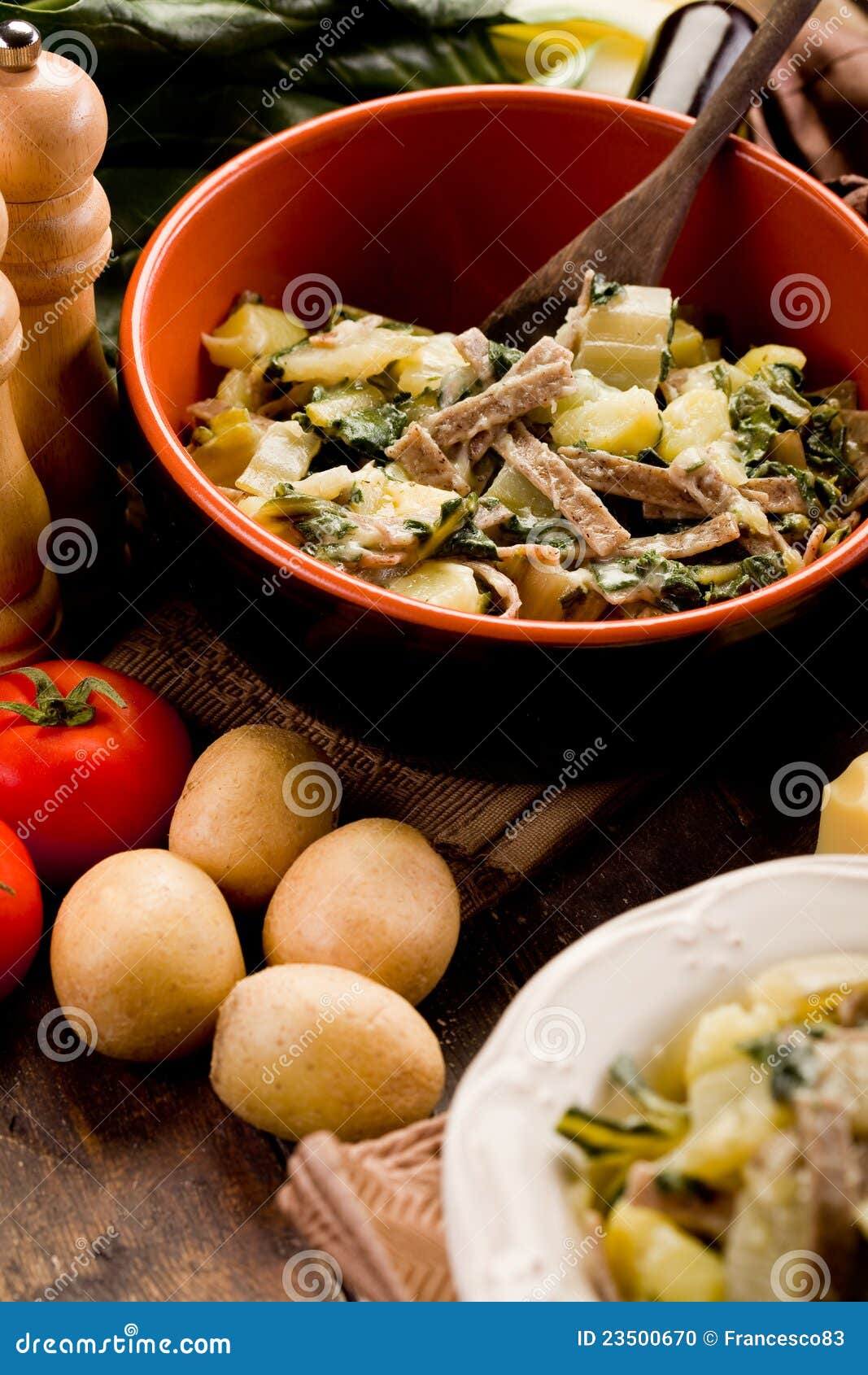 Pizzoccheri photo stock. Image du beth, italien, régional - 23500670