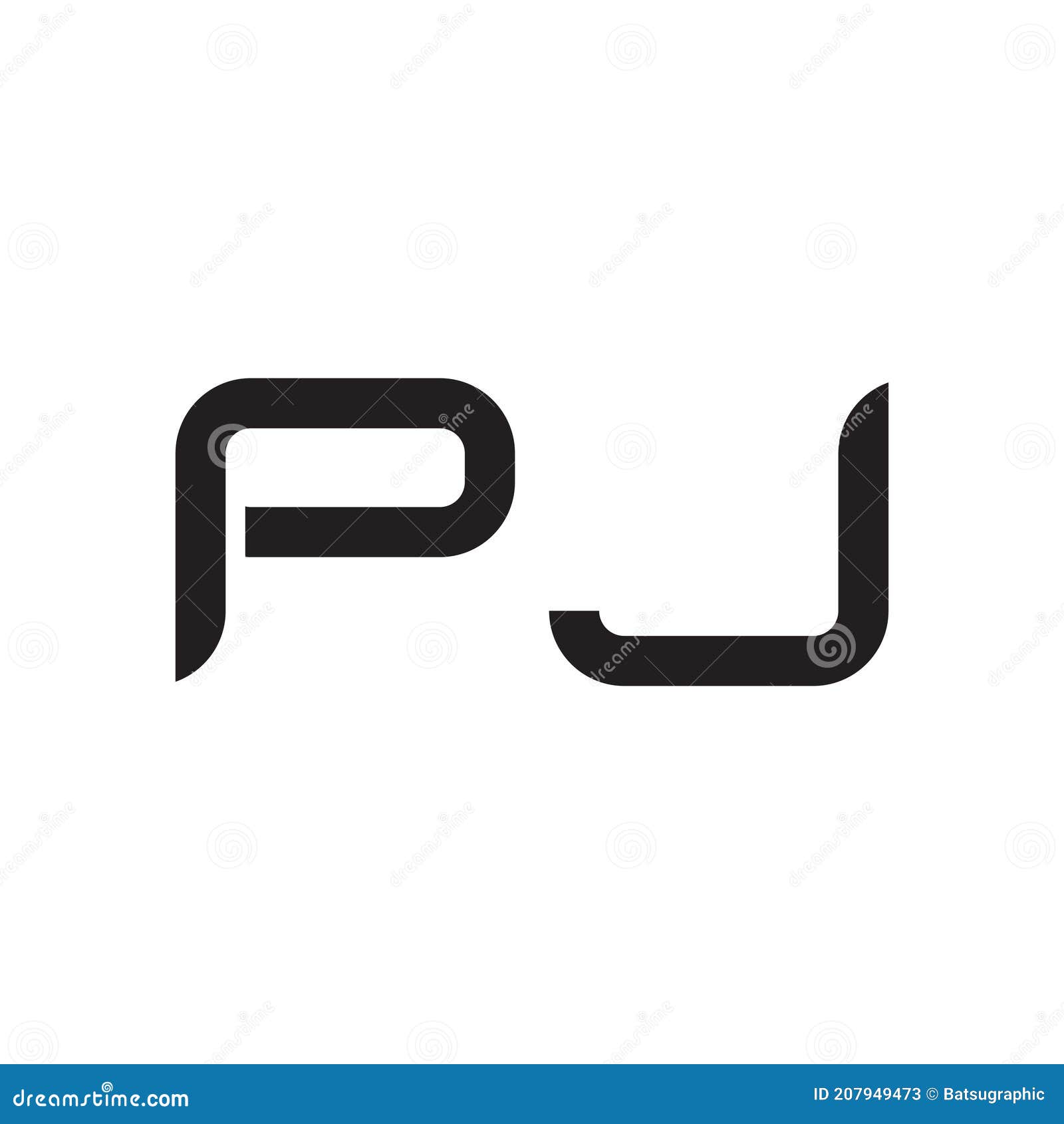 Pj Initial Letter Vector Logo Icon Stock Vector - Illustration of ...