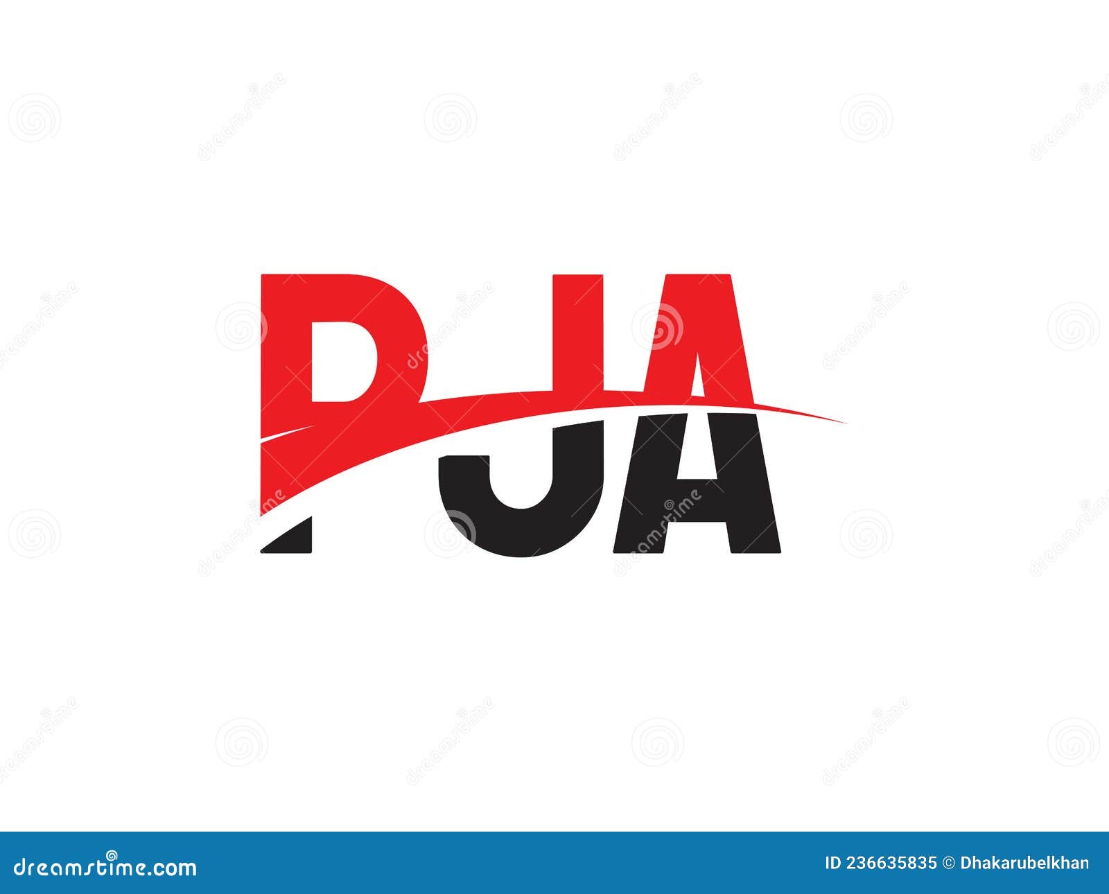 PJA Letter Initial Logo Design Vector Illustration Stock Vector ...