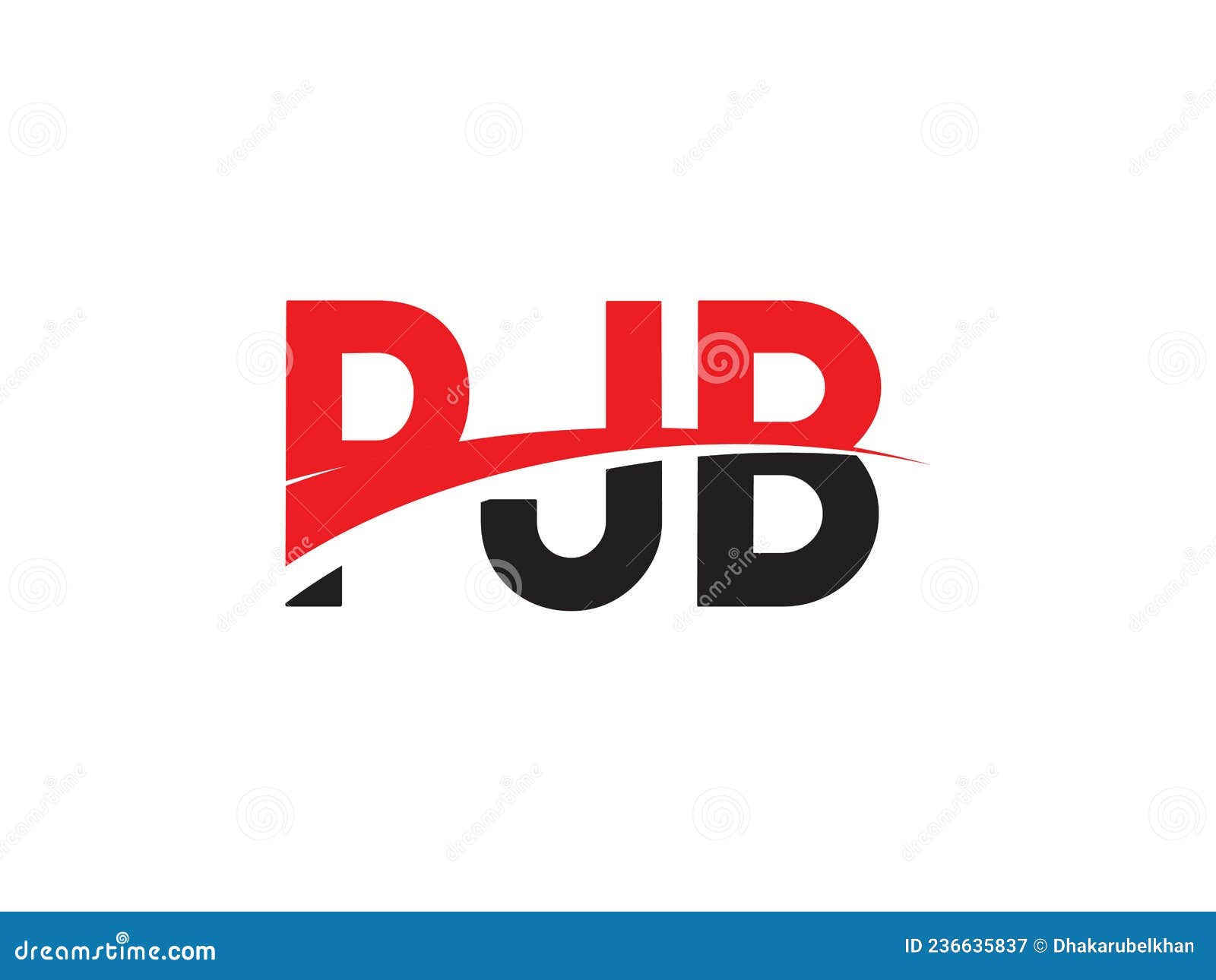PJB Letter Initial Logo Design Vector Illustration Stock Vector ...