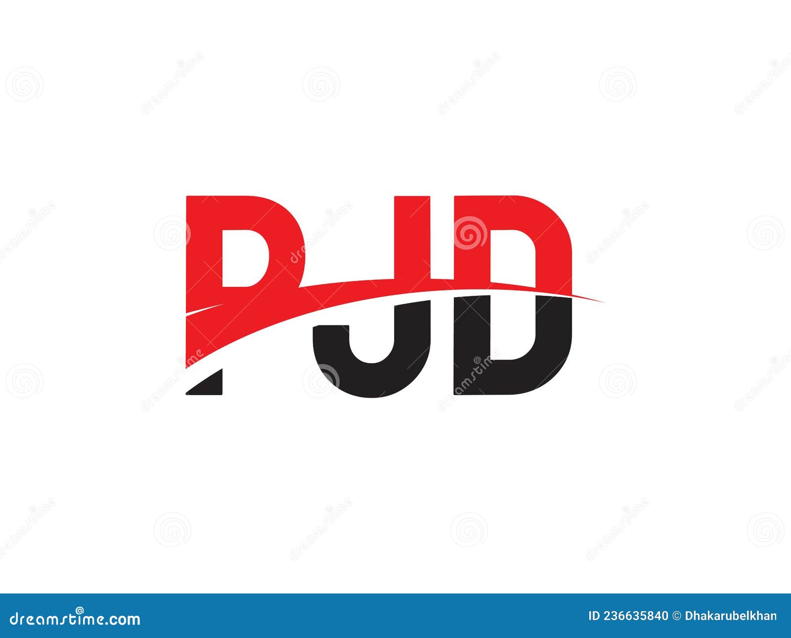 PJD Letter Initial Logo Design Vector Illustration Stock Vector ...