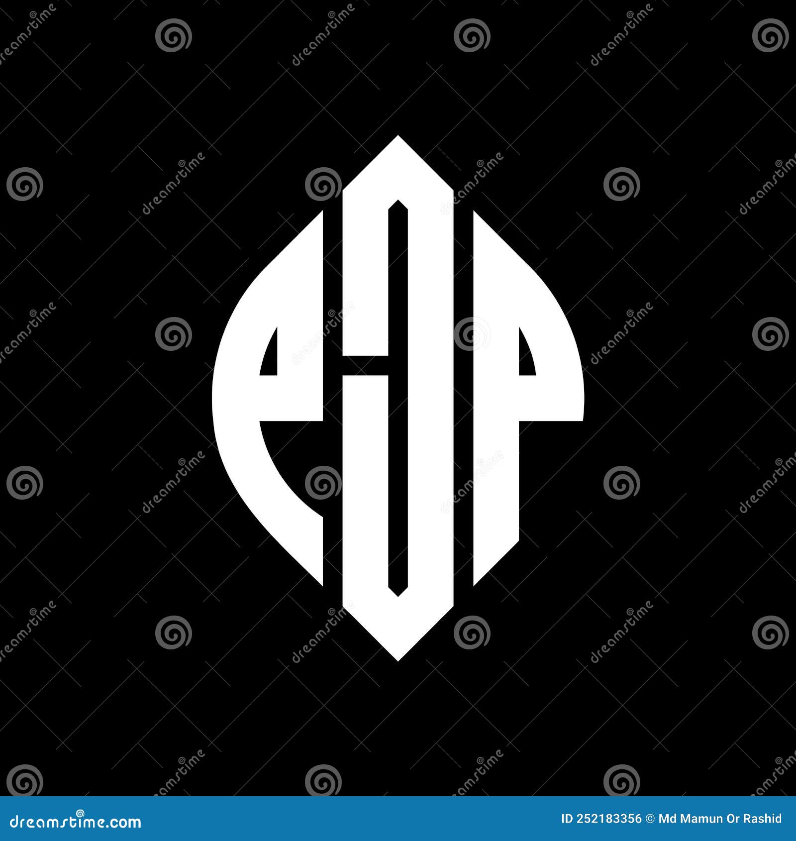 PJP Circle Letter Logo Design with Circle and Ellipse Shape. PJP ...