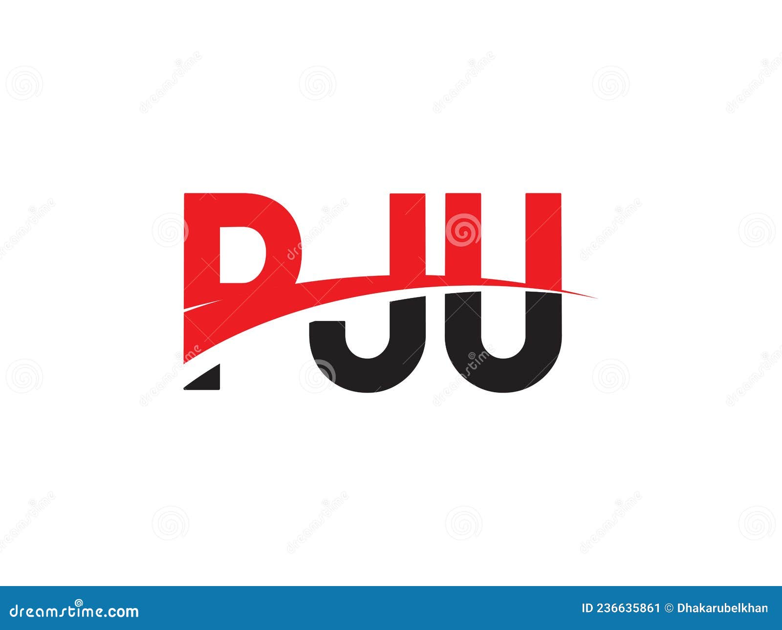 PJU Letter Initial Logo Design Vector Illustration Stock Vector ...
