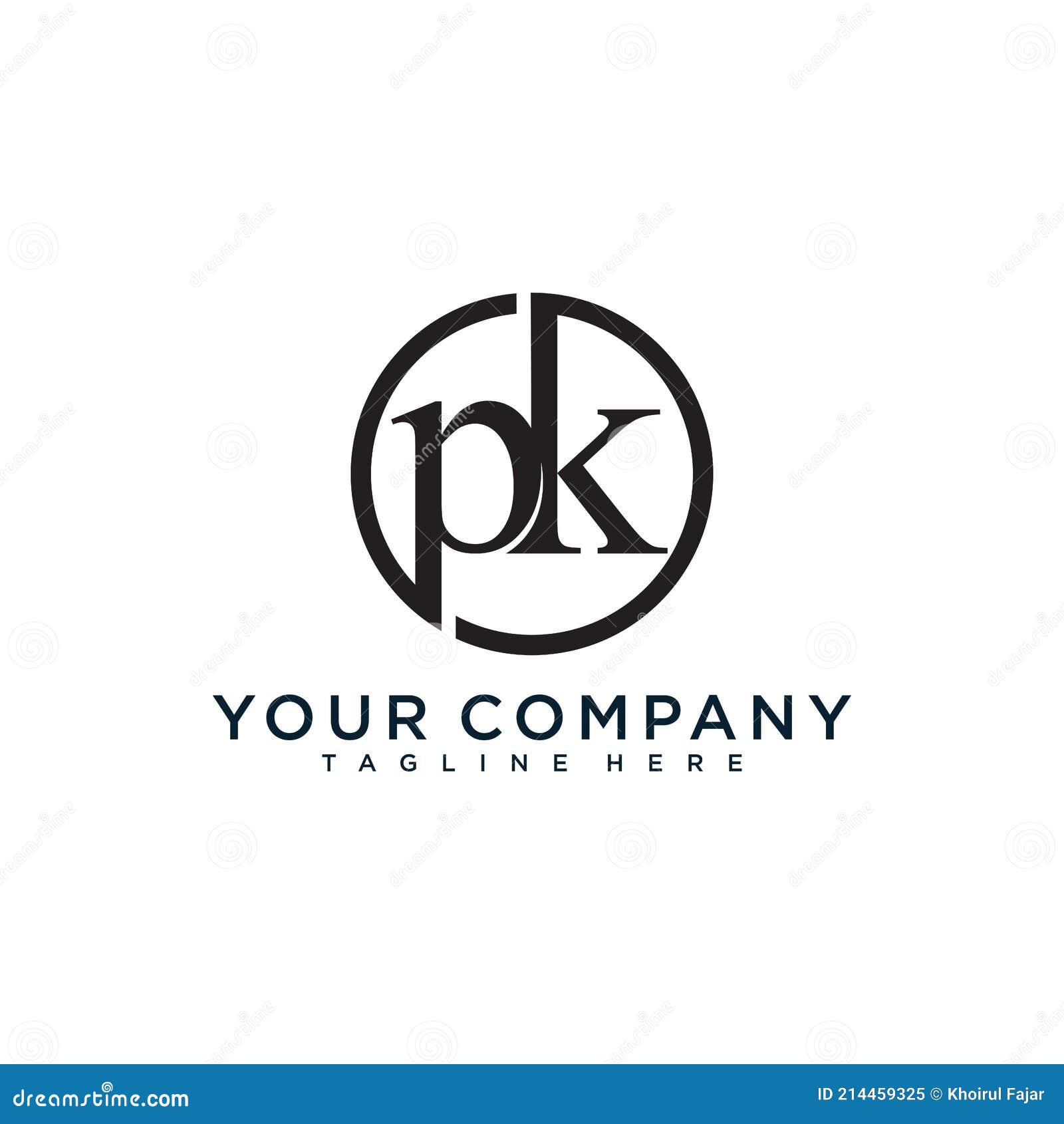 PK Logo. Company Logo. Monogram Design Stock Vector - Illustration of ...