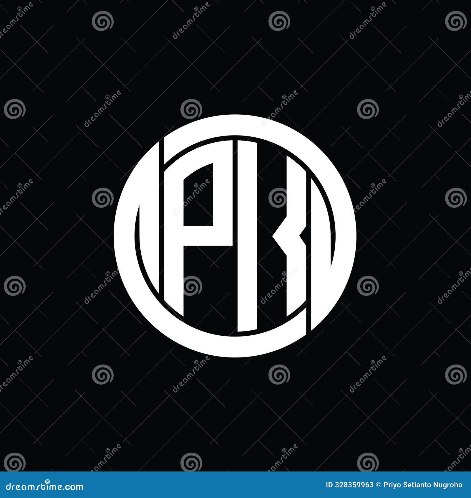 PK Logo Monogram Shield Inside Circle Shape Vector Images Design ...