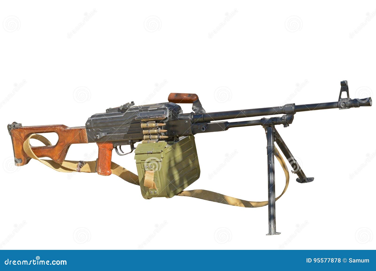 PK Machine gun stock photo. Image of aiming, carbine - 95577878