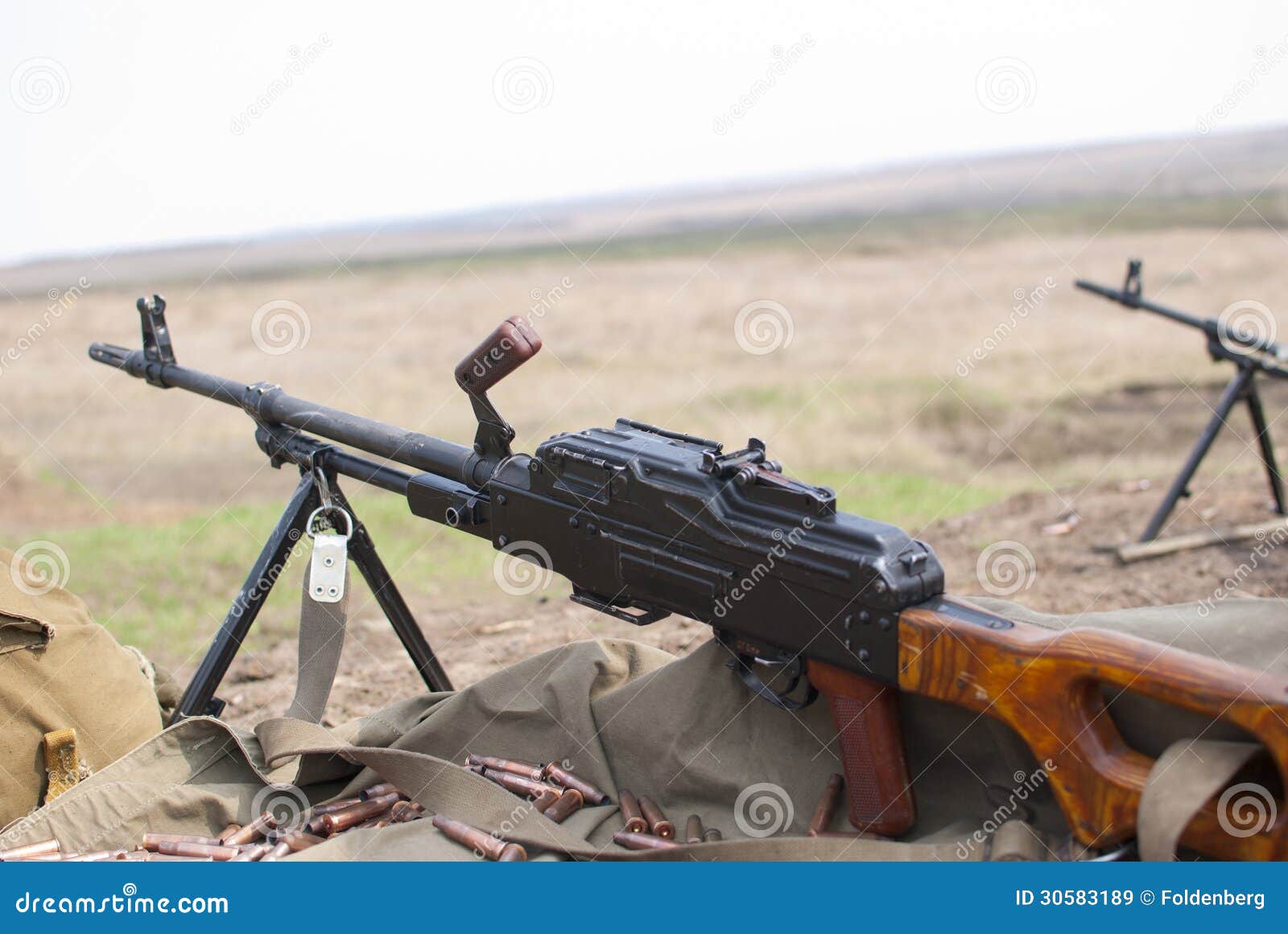 PK machinegeweer stock afbeelding. Image of oorlog, machine - 30583189