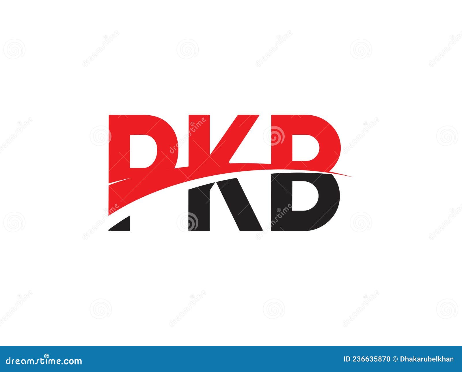 PKB Letter Initial Logo Design Vector Illustration Stock Vector ...