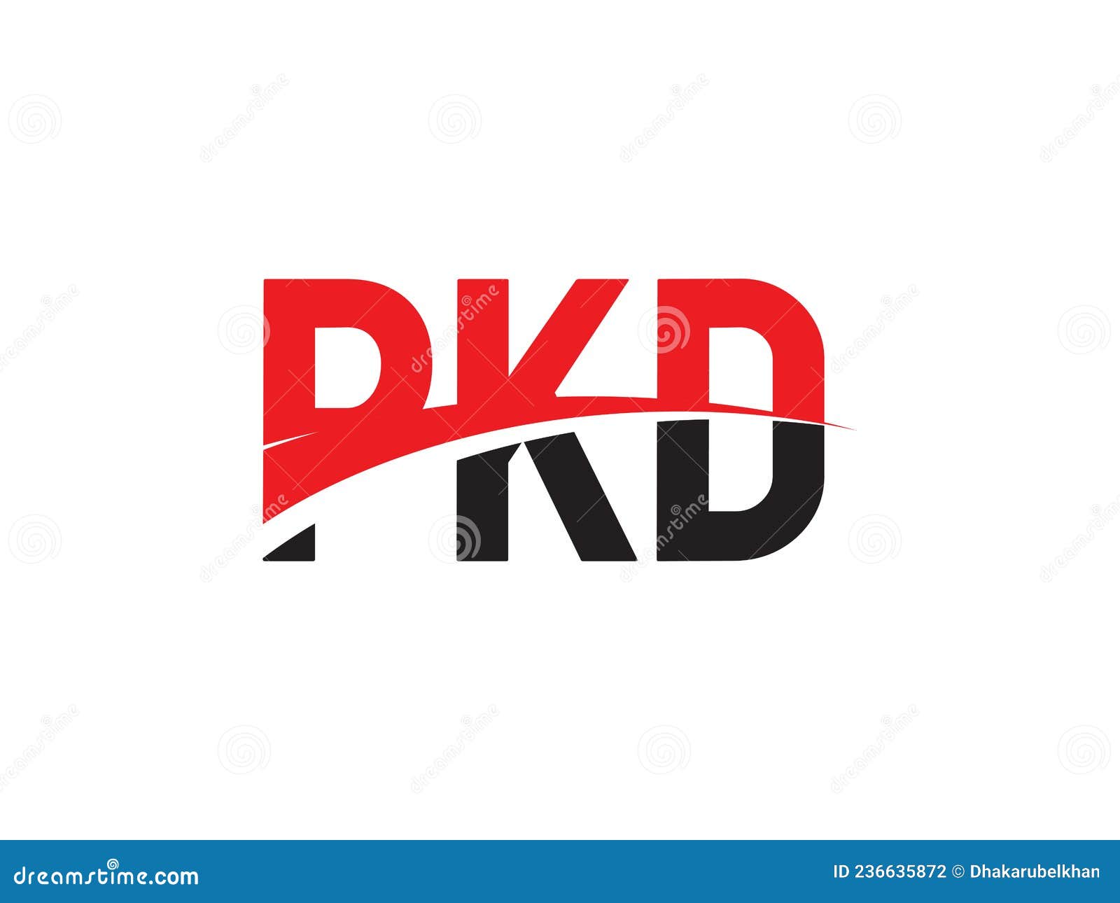 PKD Letter Initial Logo Design Vector Illustration Stock Vector ...