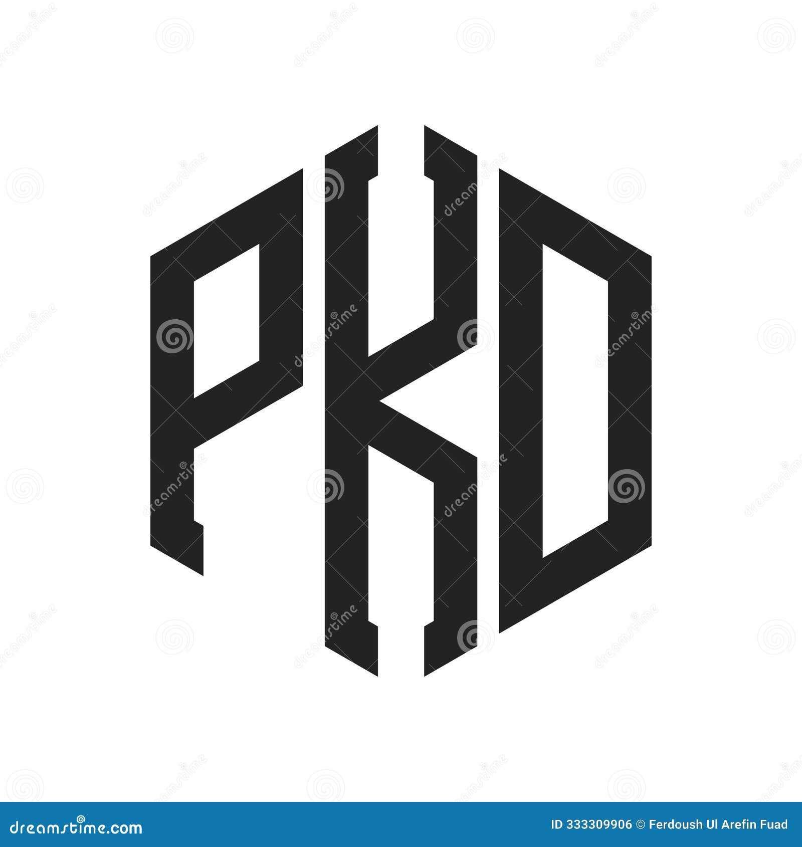 PKD Logo Design. Initial Letter PKD Monogram Logo Using Hexagon Shape ...