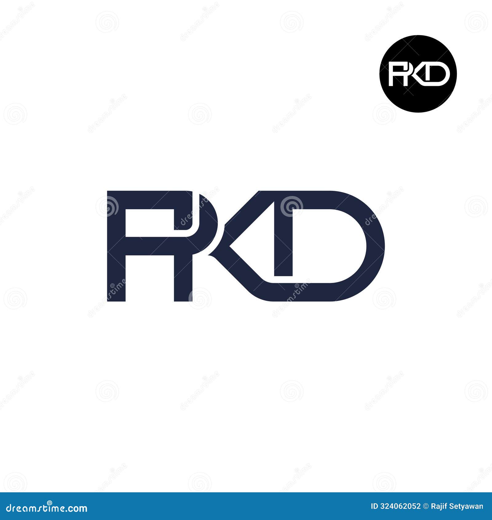 PKD Logo Letter Monogram Design Stock Vector - Illustration of ...