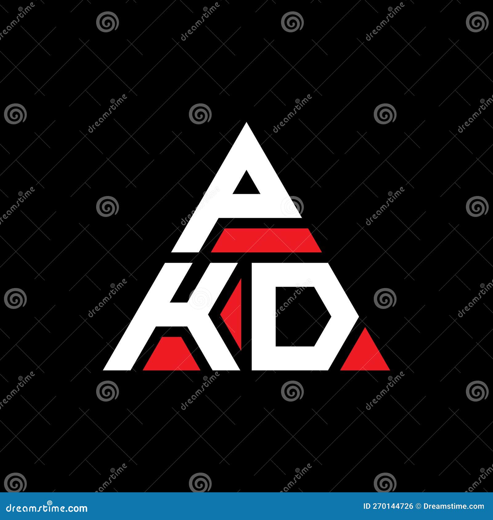 PKD Triangle Letter Logo Design with Triangle Shape. PKD Triangle Logo ...