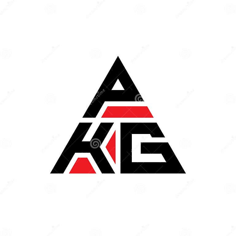 PKG Triangle Letter Logo Design with Triangle Shape. PKG Triangle Logo ...