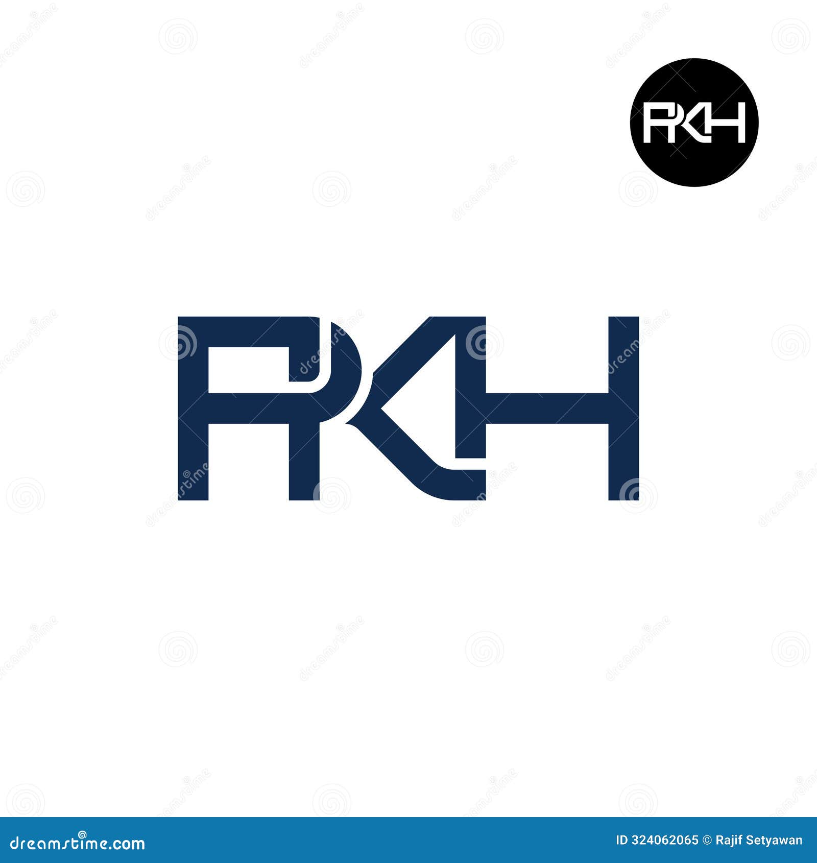PKH Logo Letter Monogram Design Stock Vector - Illustration of modern ...
