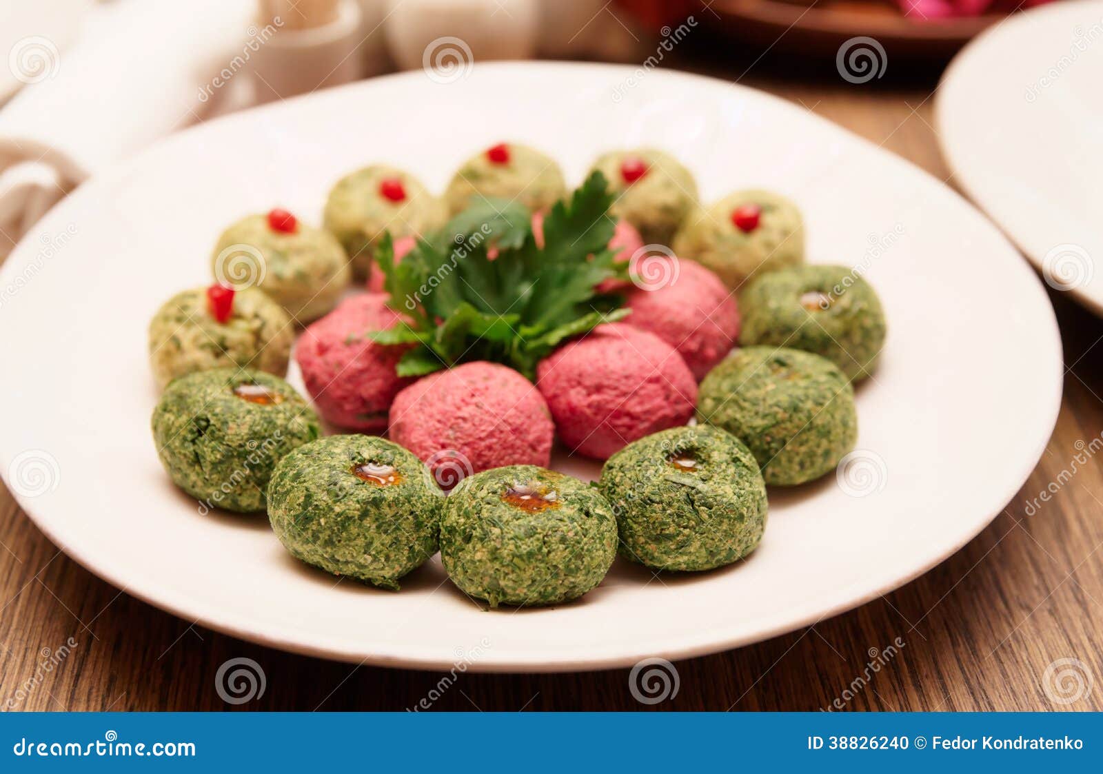 Pkhali Appetizer on Plate, Georgian Dish Stock Photo - Image of ...
