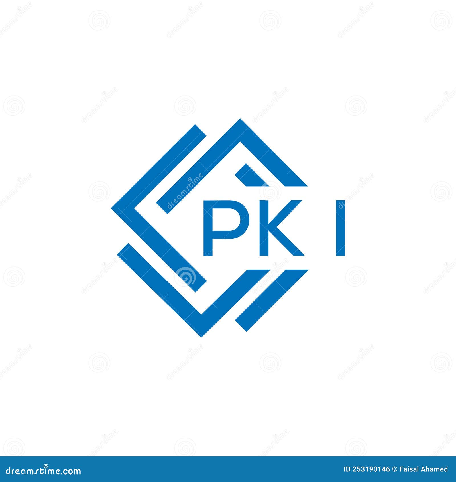 PKI Letter Logo Design on White Background. PKI Creative Circle Letter ...