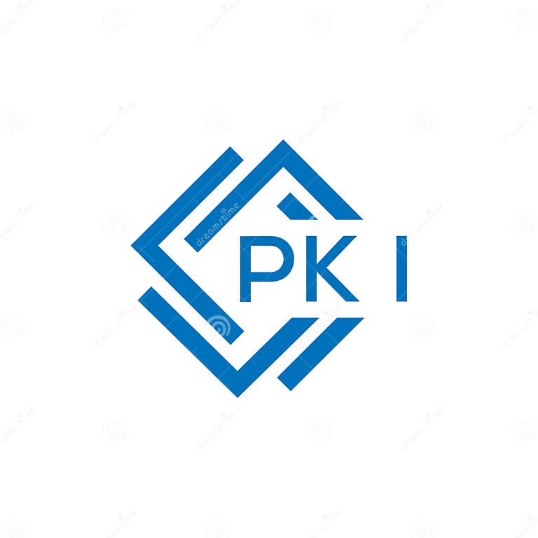 PKI Letter Logo Design on White Background. PKI Creative Circle Letter ...