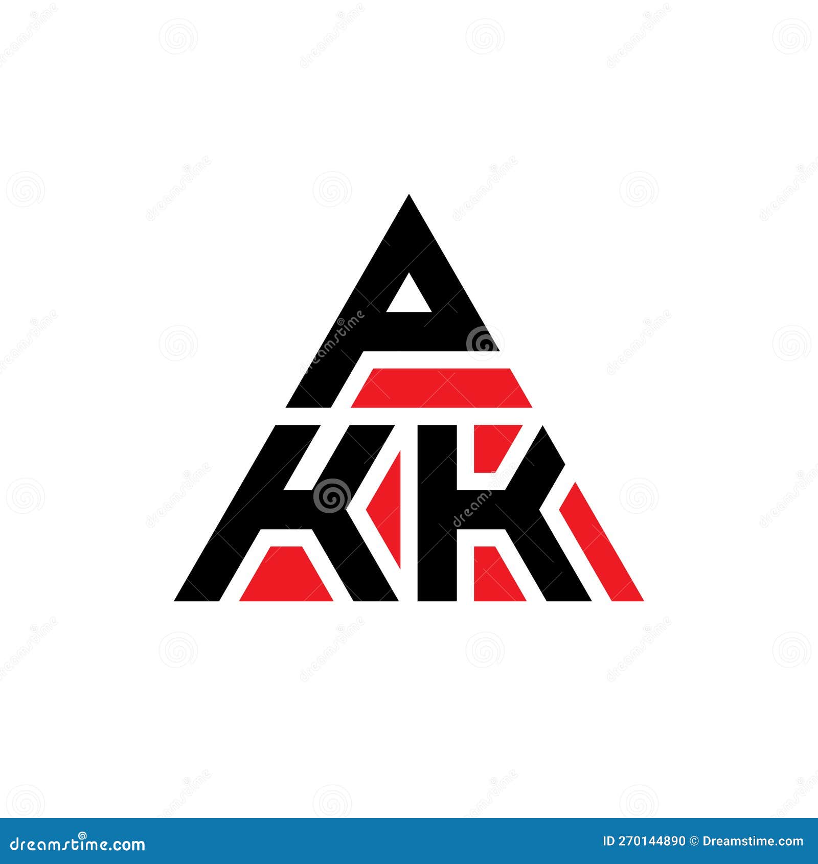 PKK Triangle Letter Logo Design with Triangle Shape. PKK Triangle Logo ...