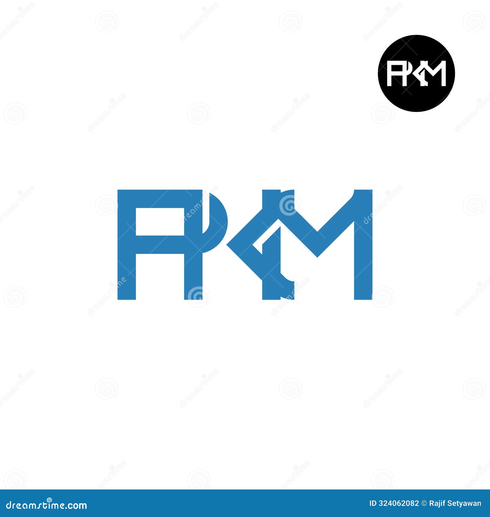 PKM Logo Letter Monogram Design Stock Vector - Illustration of minimal ...