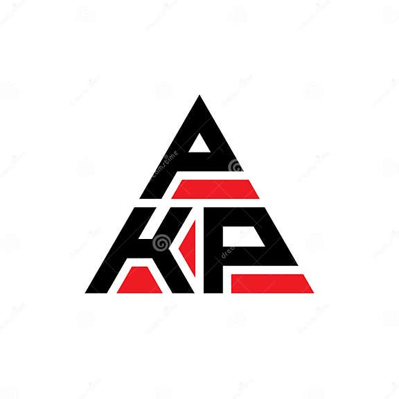 PKP Triangle Letter Logo Design with Triangle Shape. PKP Triangle Logo ...