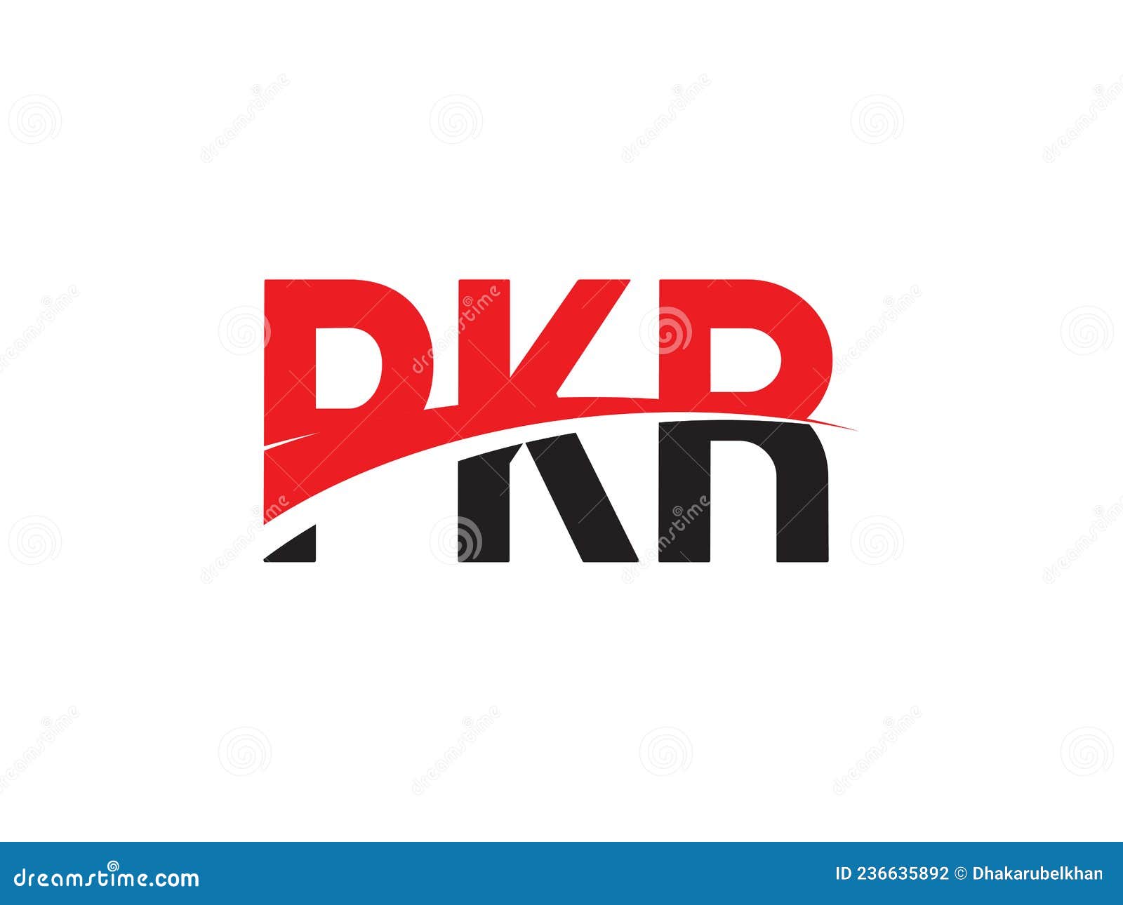PKR Letter Initial Logo Design Vector Illustration Stock Vector ...