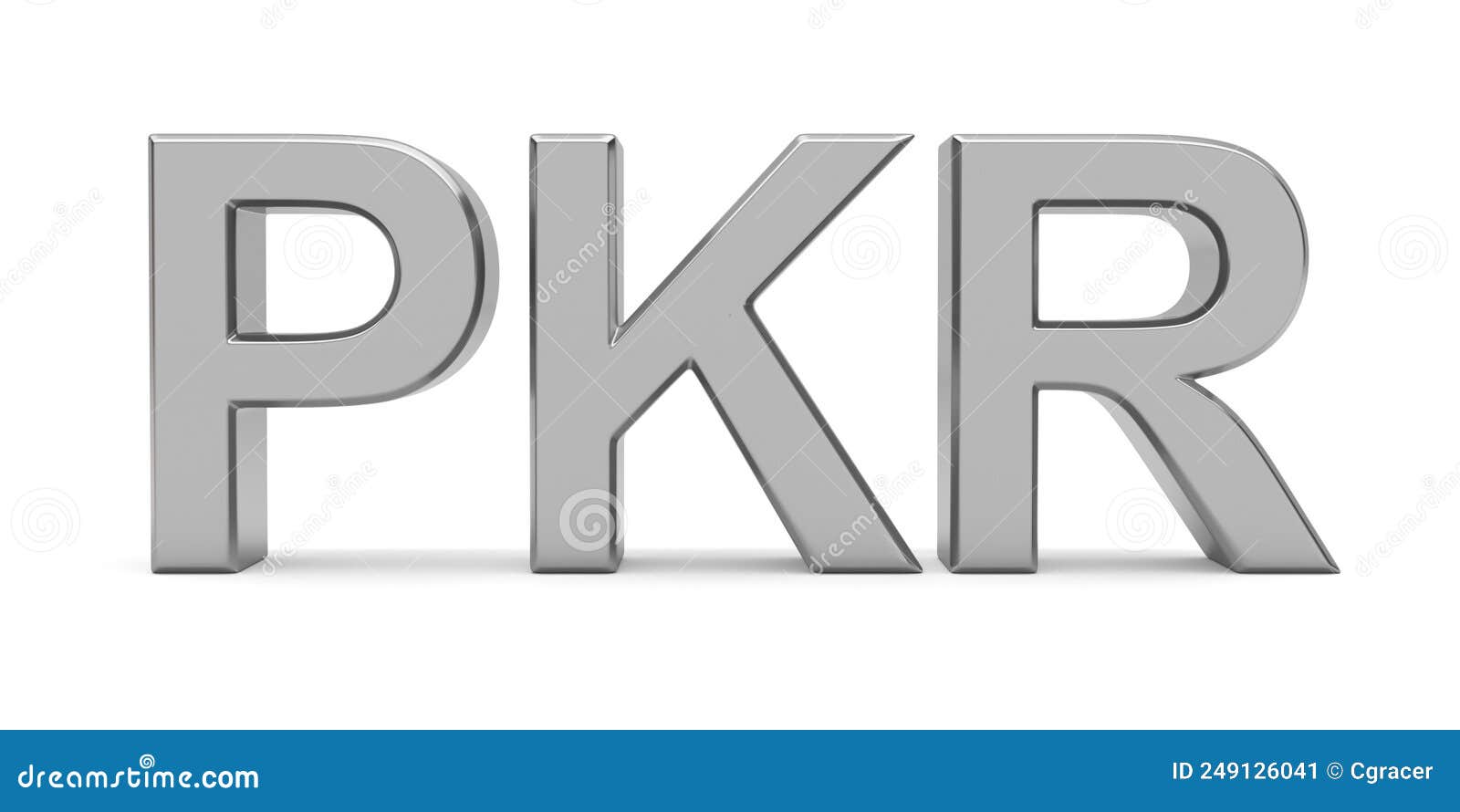 PKR Pakistani Rupee Currency Code Stock Illustration - Illustration of ...