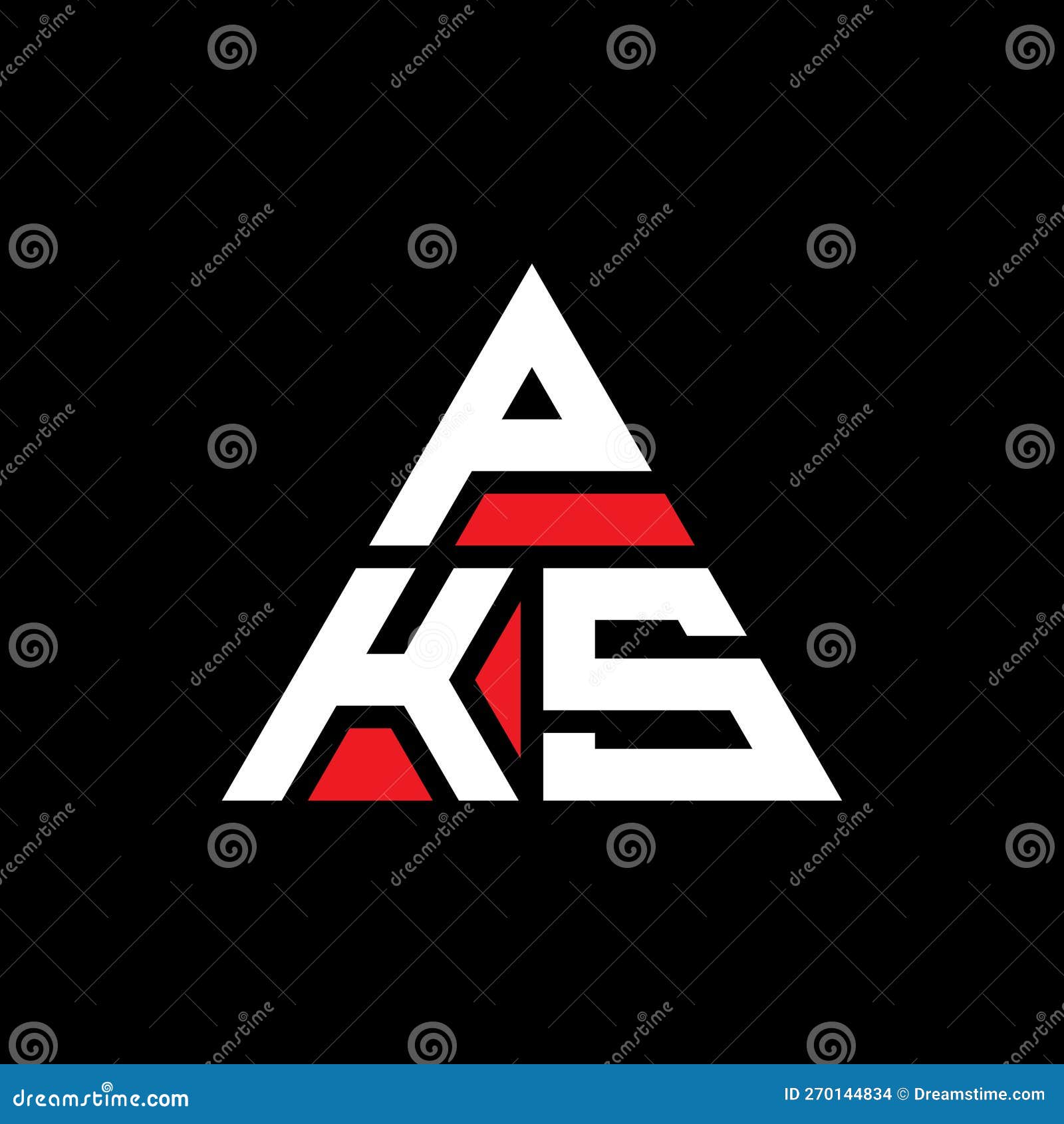 PKS Triangle Letter Logo Design with Triangle Shape. PKS Triangle Logo ...
