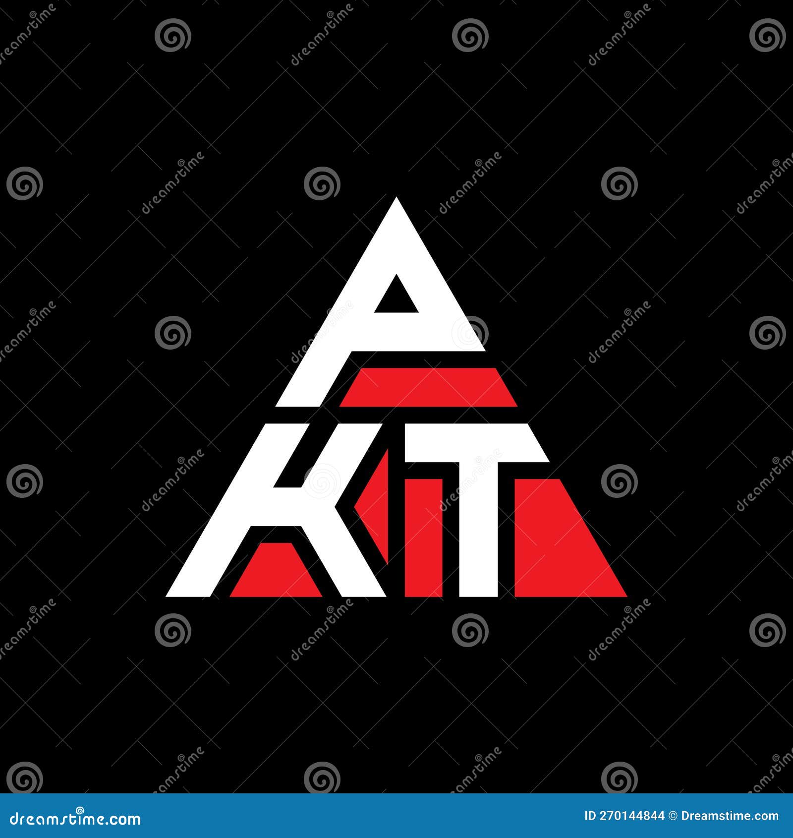 PKT Triangle Letter Logo Design with Triangle Shape. PKT Triangle Logo ...