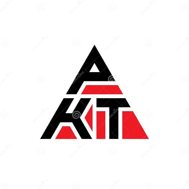 PKT Triangle Letter Logo Design with Triangle Shape. PKT Triangle Logo Design Monogram Stock ...