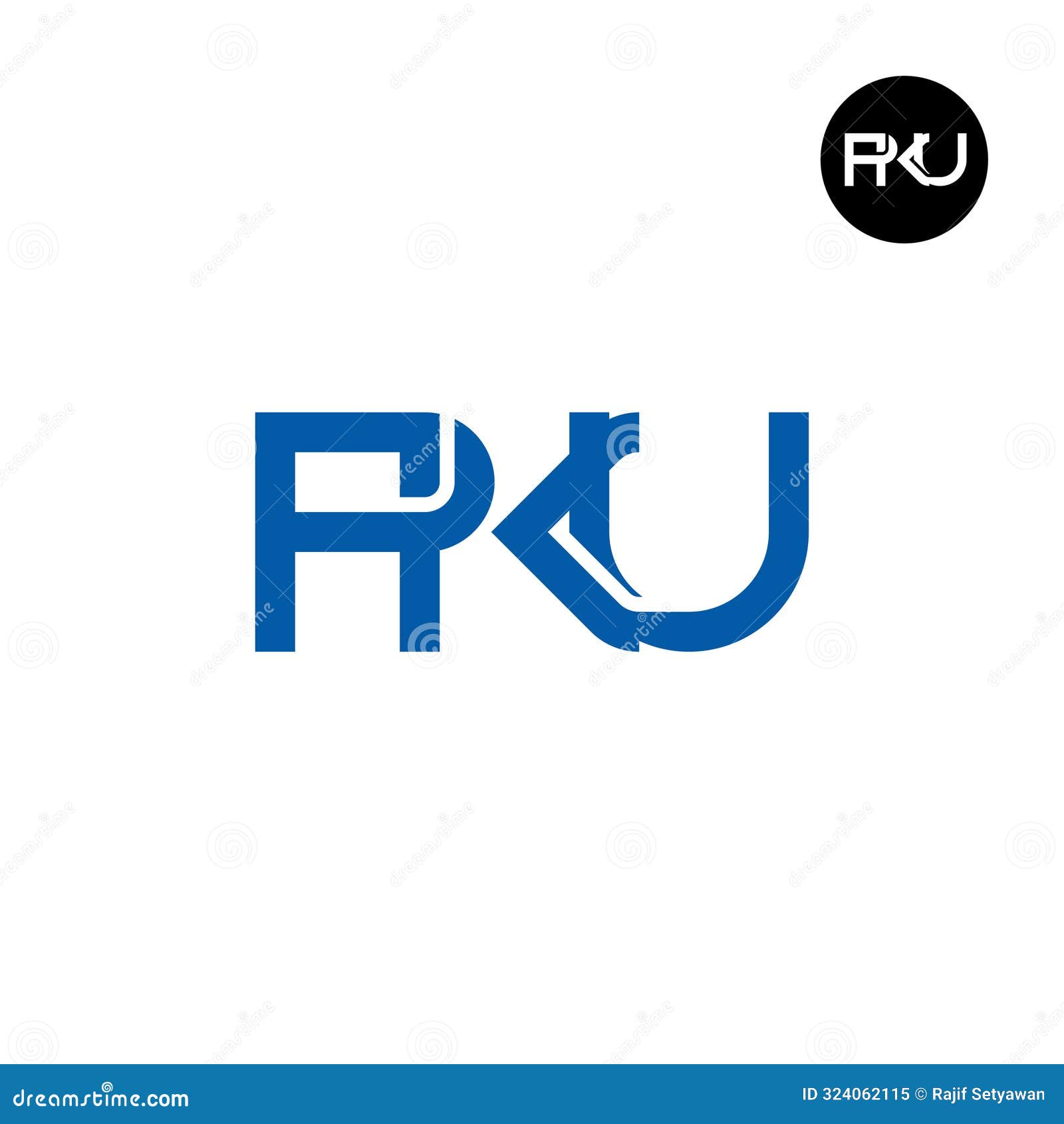 PKU Logo Letter Monogram Design Stock Vector - Illustration of logos ...