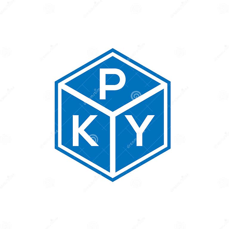 PKY Letter Logo Design on Black Background. PKY Creative Initials ...