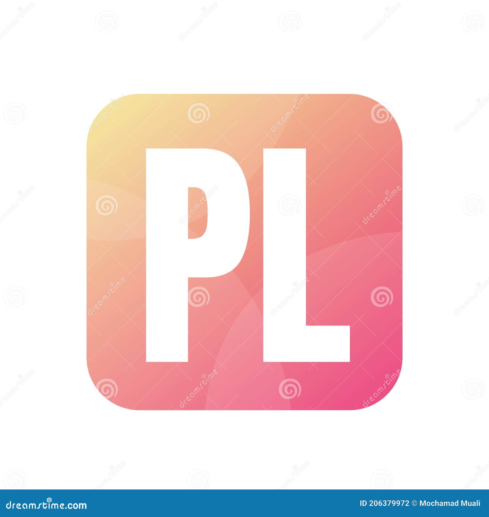 PL Letter Logo Design with Simple Style Stock Vector - Illustration of ...