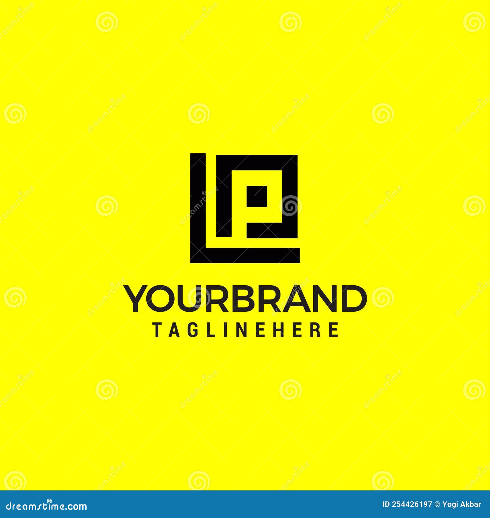 PL LP PD DP Initials Based on Square Linked Alphabet Logo Icon Stock ...