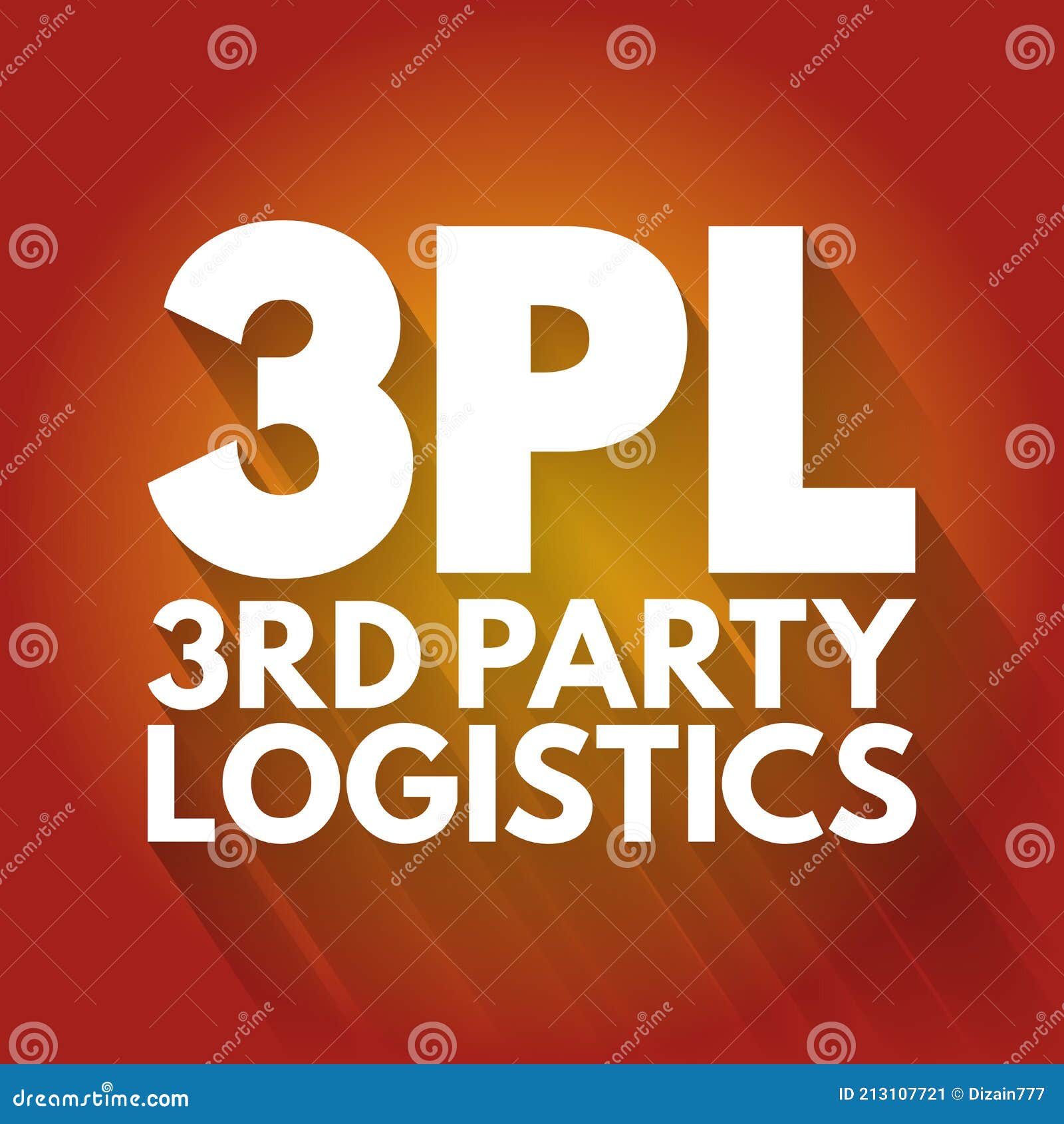3PL - 3rd Party Logistics Acronym, Business Concept Background Royalty ...