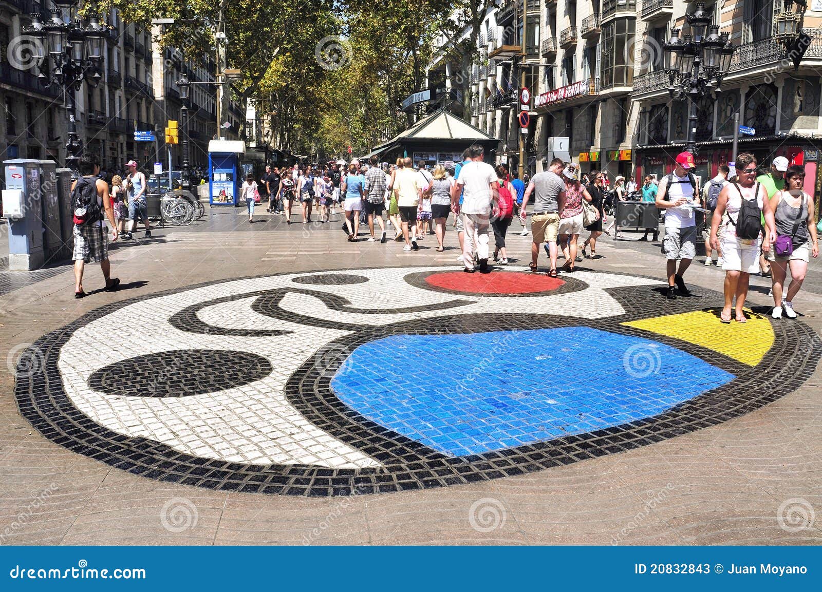 Pla De L Os Mosaic in Las Ramblas in Barcelona Editorial Stock Photo ...