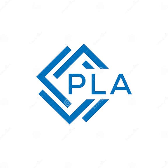 PLA Letter Logo Design on White Background. PLA Creative Circle Letter ...