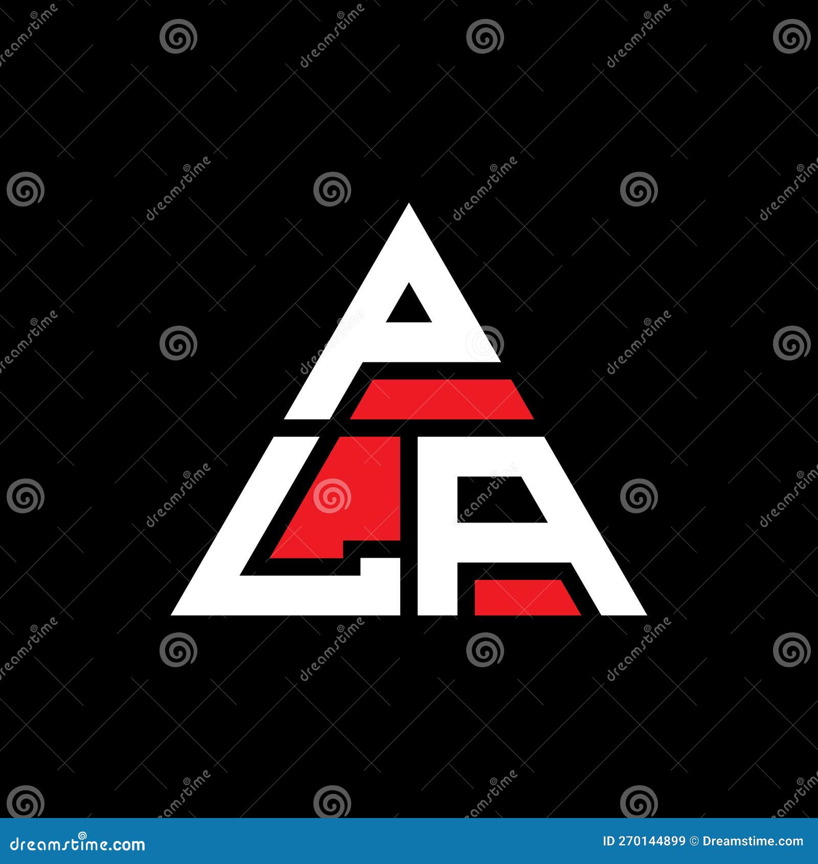 PLA Triangle Letter Logo Design with Triangle Shape. PLA Triangle Logo ...