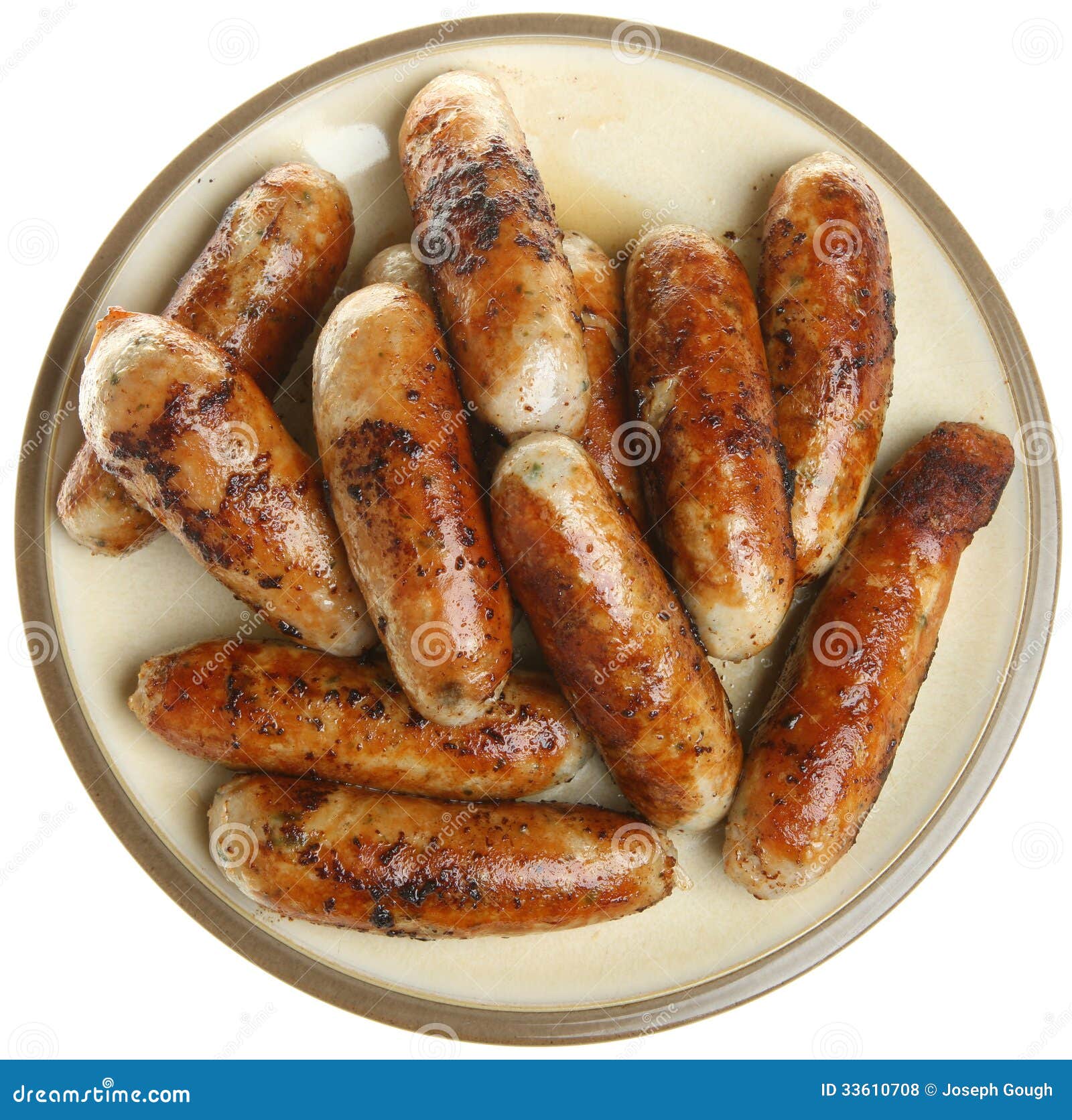 Plaat Van BBQ Gekookte Worsten Stock Foto - Image of klusje, vlees ...